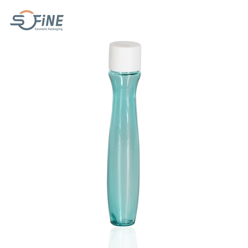 10ml small transparent plastic toner tube liquid bottle with white ...